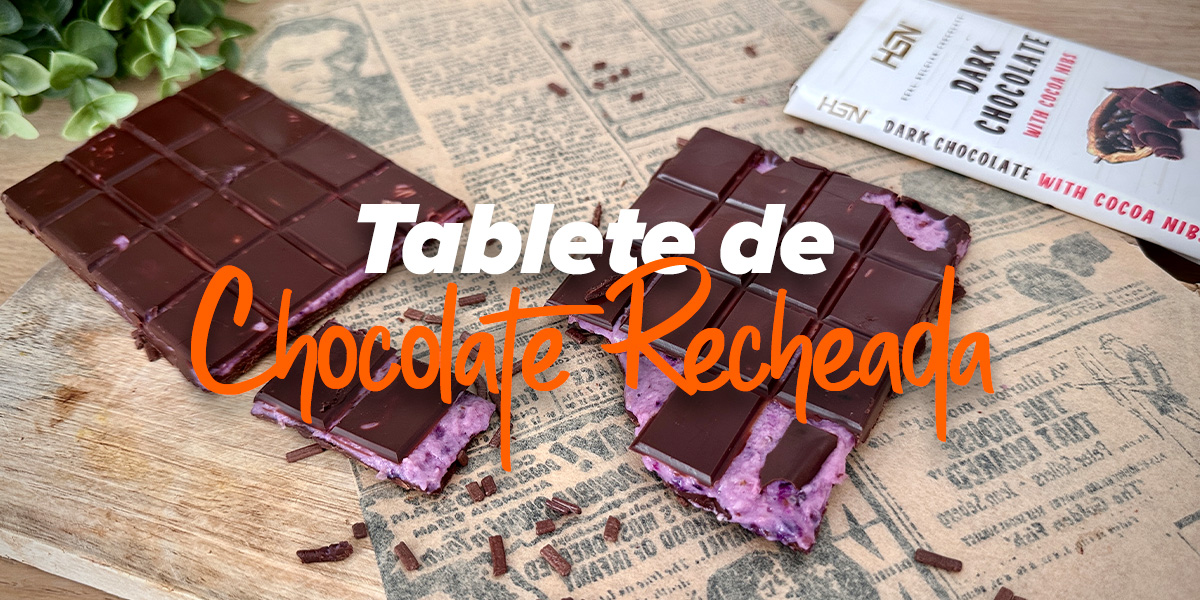 Tablete de Chocolate Recheada com Frutos Vermelhos - HSN